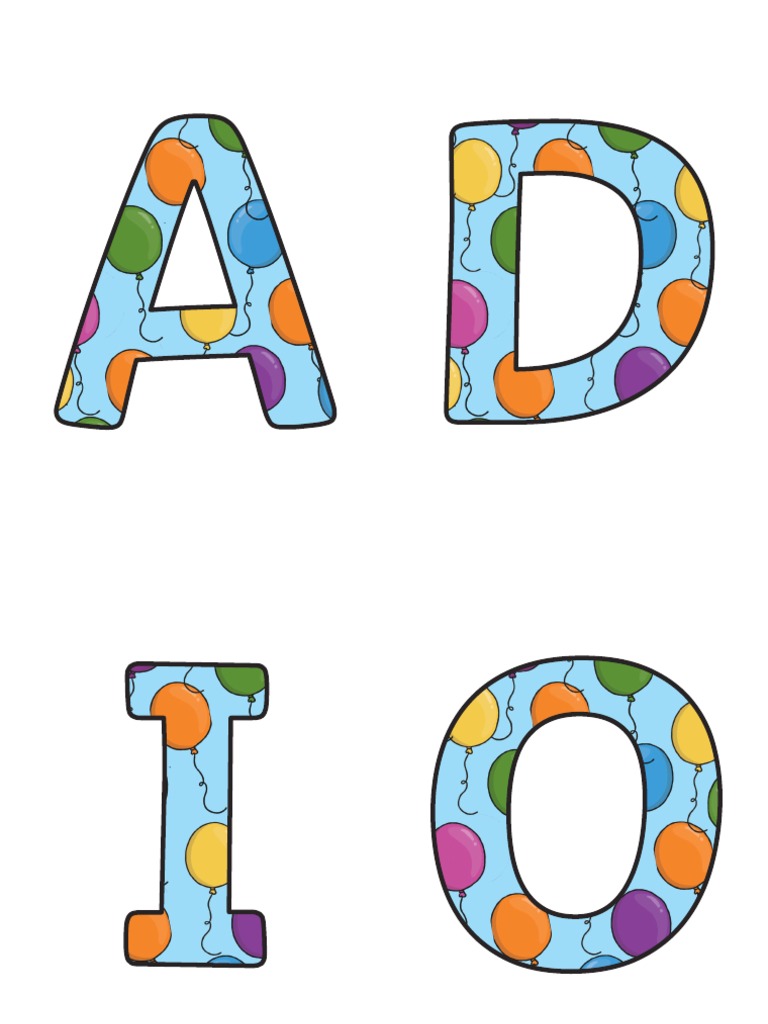 Adio Gradinita Litere Decupabile PDF | PDF