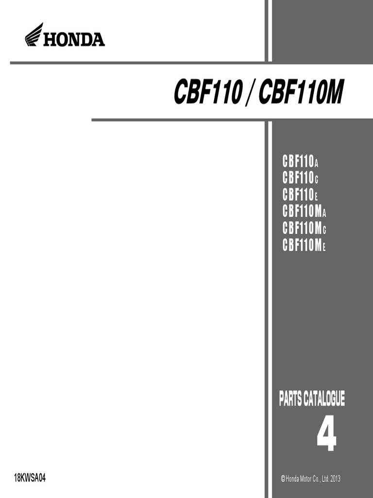 CB110 Manual de Partes PDF | PDF | Bracket | Manufactured Goods