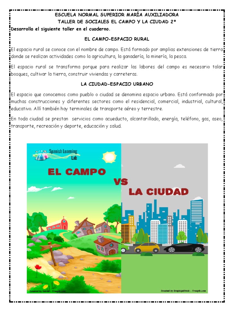Taller Sociales El Campo y La Ciudad | PDF