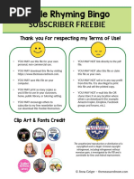 Grade 3 Rhyming Words 3 | PDF