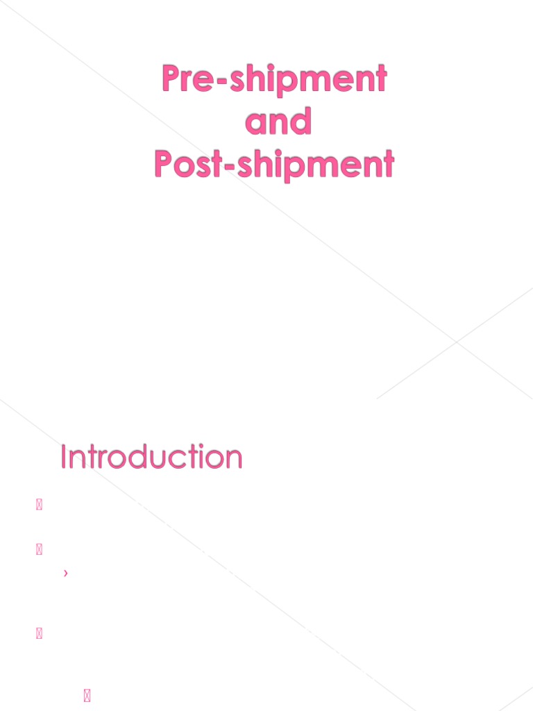 Pre-Shipment-Post-Shipment 14519 | PDF | Credit | Finance & Money ...