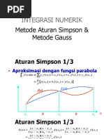 Metode Simpson 1 3 Dan 3 8 | PDF