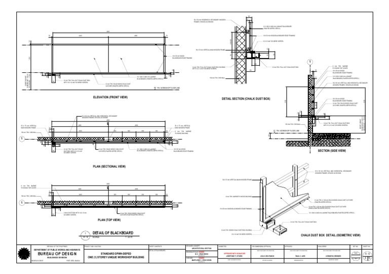 Detail of Blackboard: Standard Dpwh-Deped One (1) Storey Unique ...