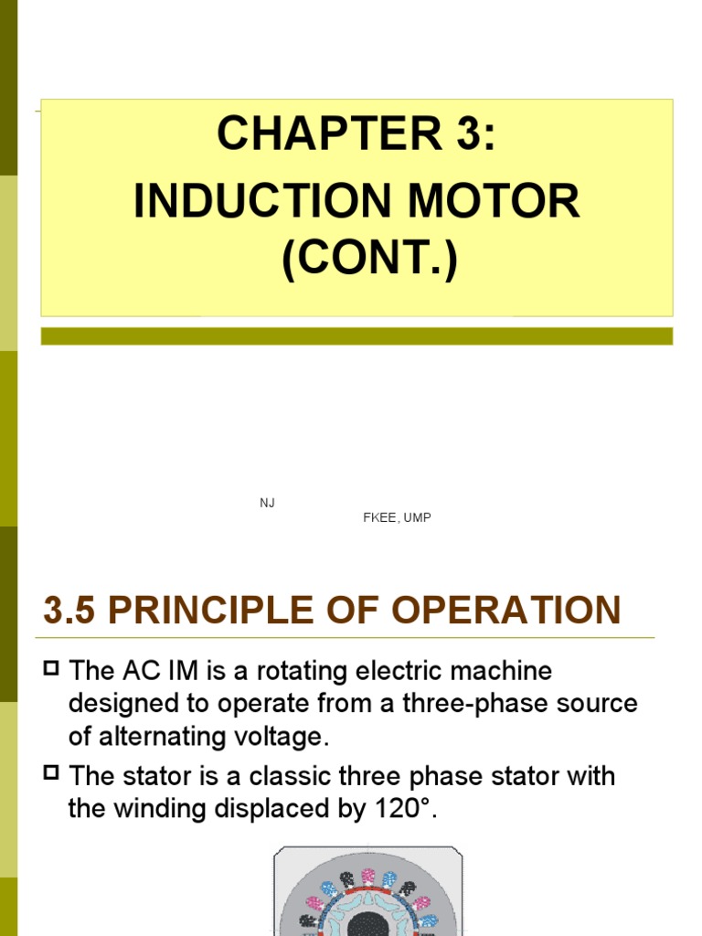 Chapter 3 - Induction Motor Cont | PDF | Electrodynamics | Magnetic Devices