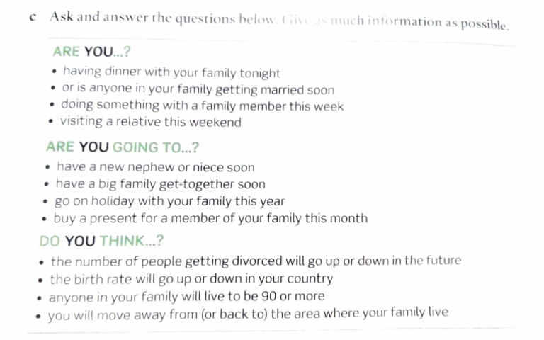 Speaking About Family | PDF