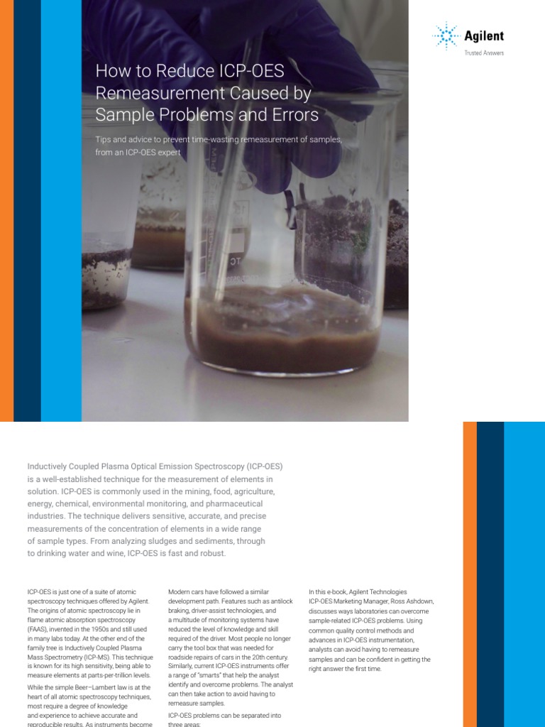 How To Reduce ICP-OES Remeasurement Caused by Sample Problems and ...