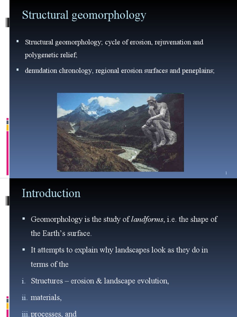 Module 3.3 B - Structural Geomorphology, Regional Erosion Surfaces ...