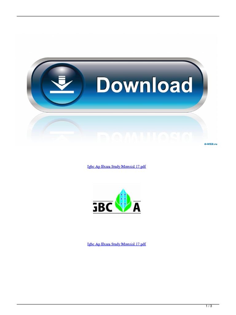 Igbc AP Exam Study Material 17pdf | PDF | Leadership In Energy And ...