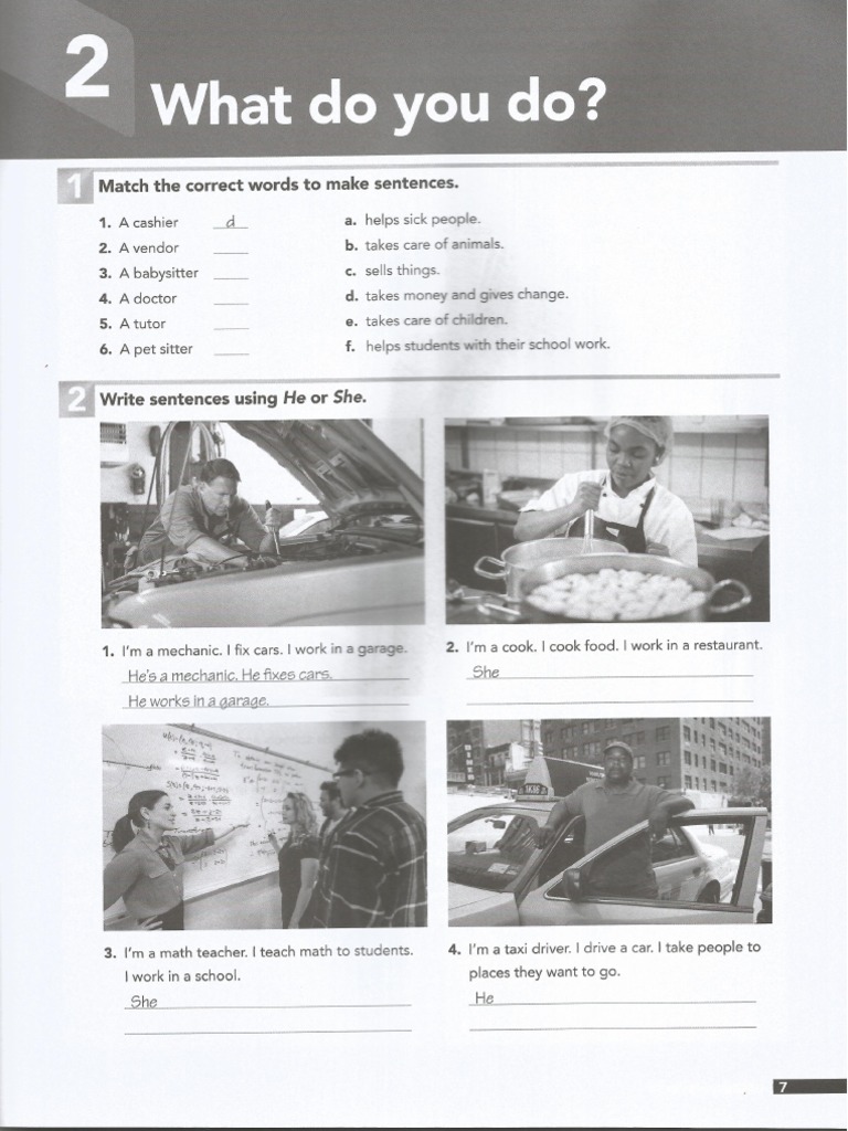 Work Book Unit 2 | PDF