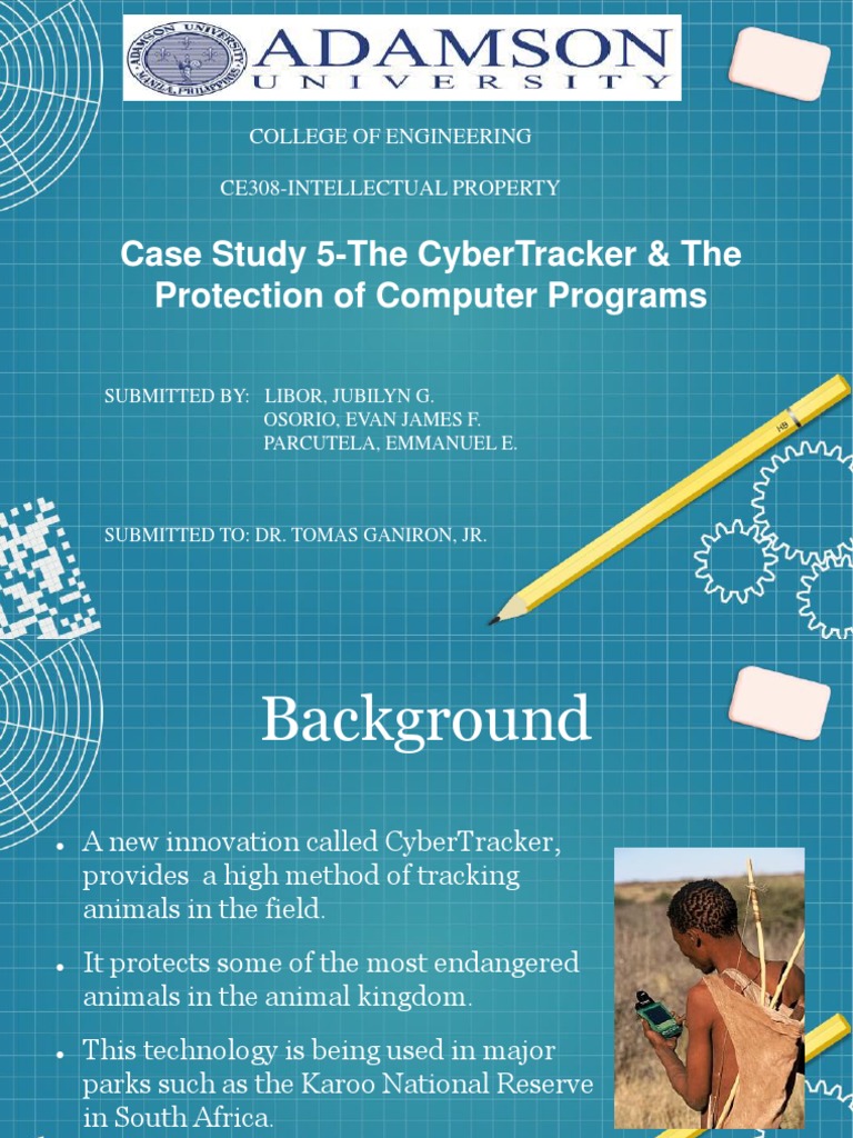 Case Study 5-The CyberTracker & The Protection of Computer Programs ...