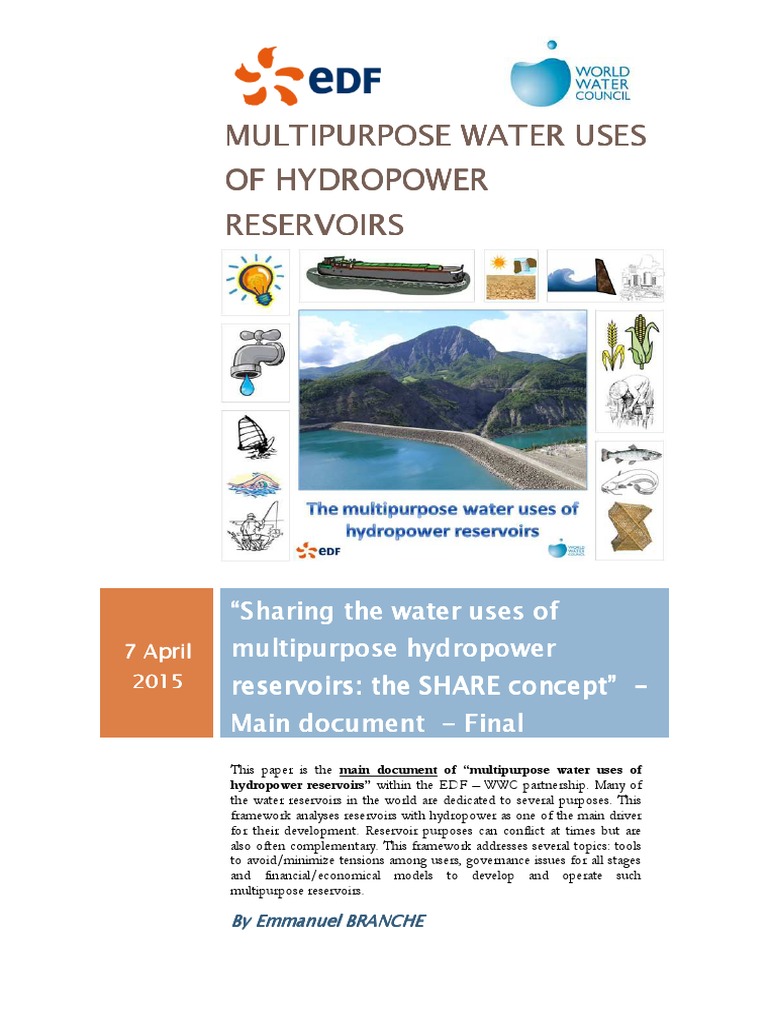 Multi-Purpose Water Uses of Hydropower Reservoirs | PDF ...