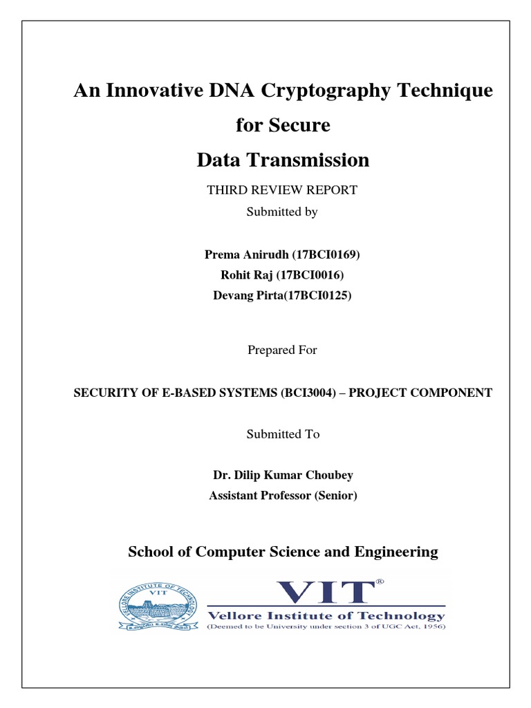 An Innovative DNA Cryptography Technique For Secure Data Transmission ...