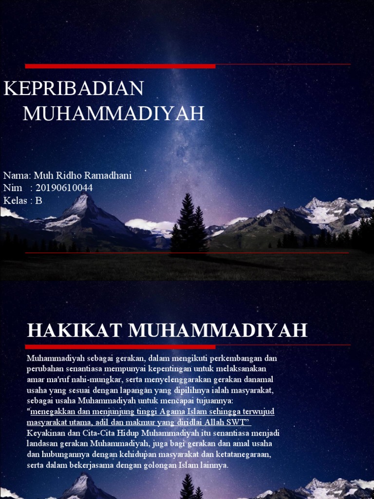 Kepribadian Muhammadiyah | PDF