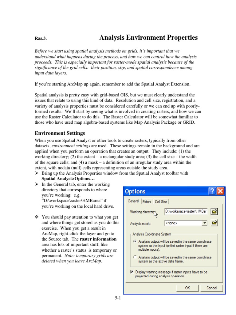 05 Ras3.AnalysisProperties | PDF | Spatial Analysis | Geographic ...