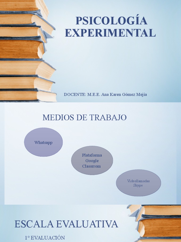 Guía de Psicología Experimental 2023 | PDF | Métodos de evaluación ...