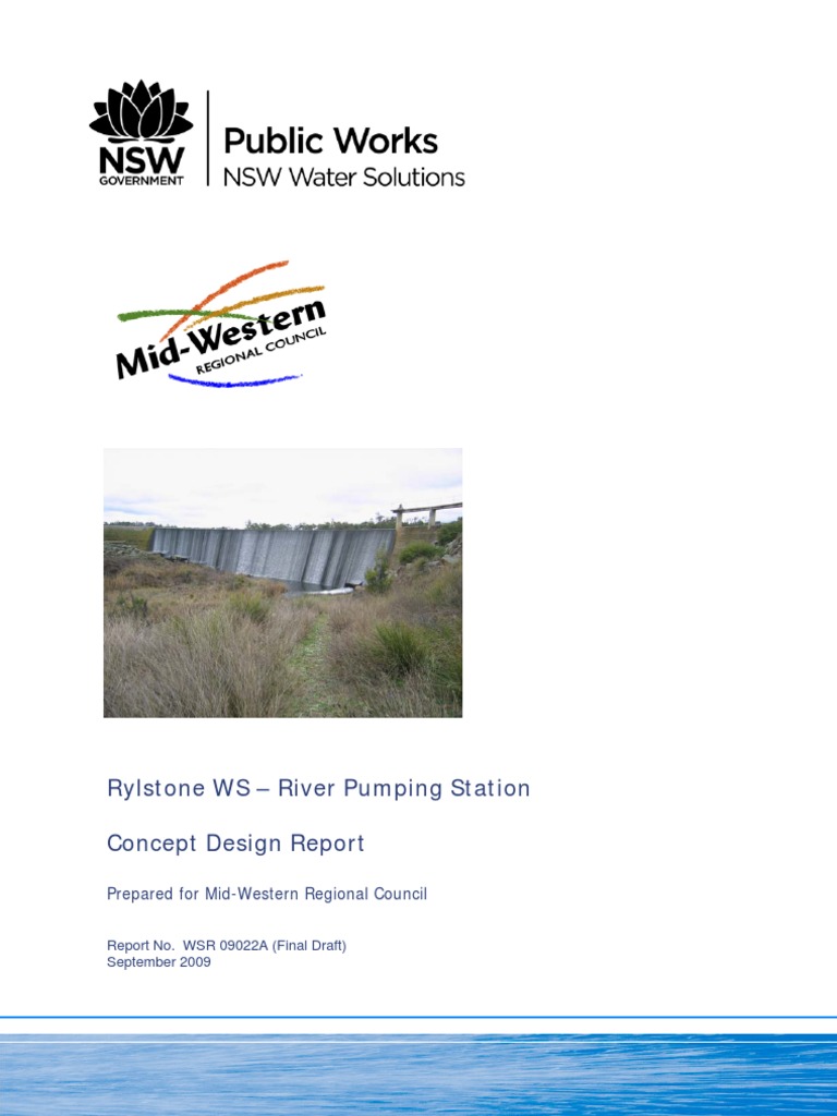 Rylstone WS - River Pumping Station Concept Design Report: Prepared For ...
