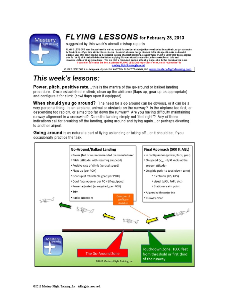 Flying Lessons Flying Lessons: This Week's Lessons | PDF | Instrument ...