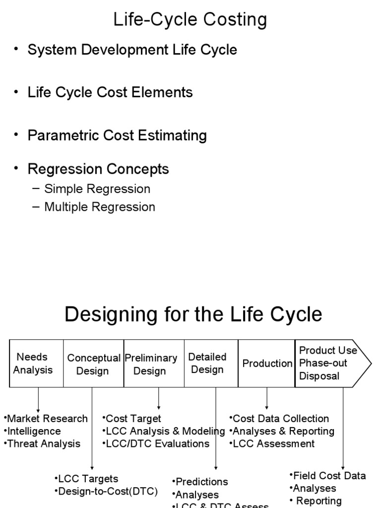 Regression and Life Cycle Costing | PDF | Errors And Residuals ...