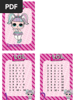 Tablas de Multiplicar Hello Kitty | PDF