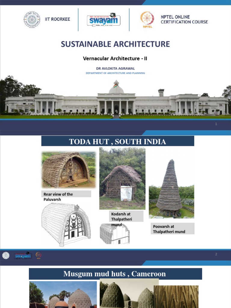 Musgum Mud Huts: Sustainable Design | PDF | Wall | Roof