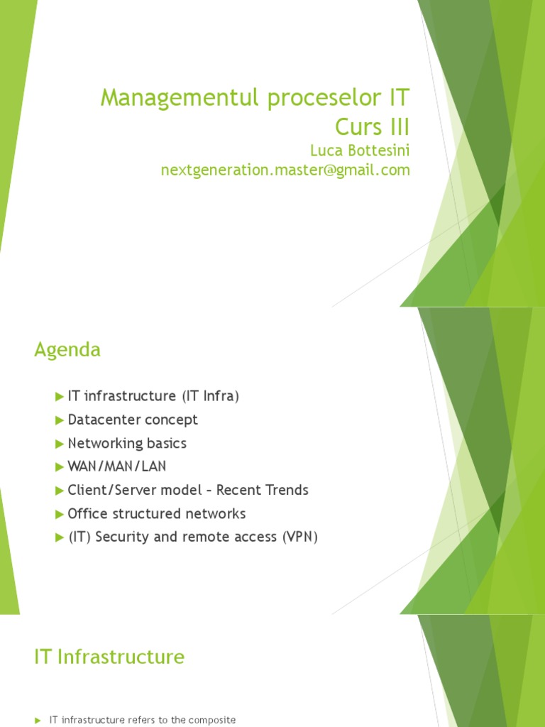 Managementul Proceselor IT C3 | PDF | Local Area Network | Router ...