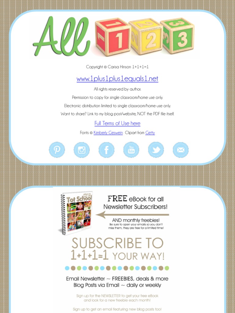 Pom Pom Number Cards | PDF