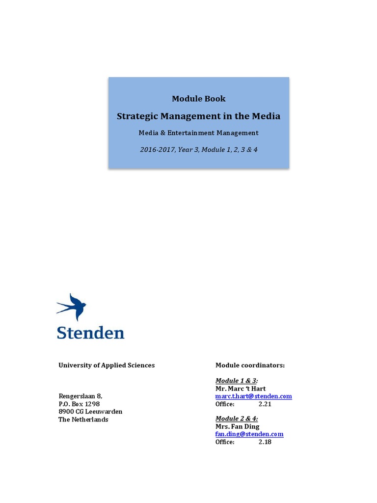Strategic Module Book M2 201617 PDF | PDF | Technological Convergence ...