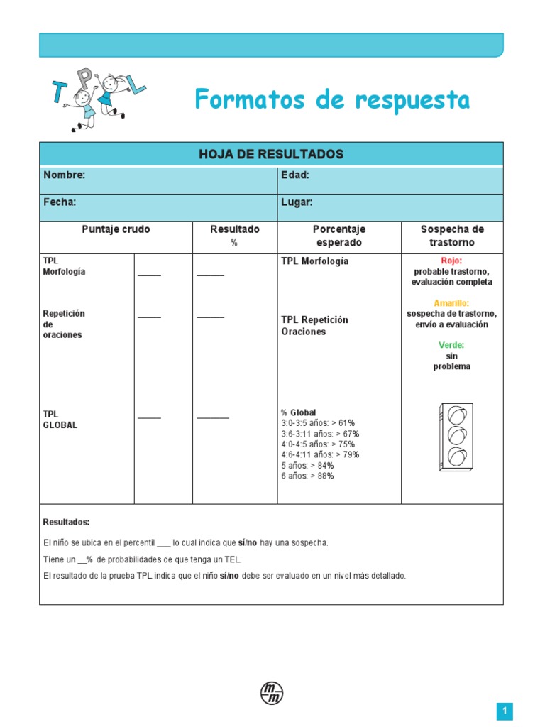 Formatos Tamiz e Lenguaje TPL | PDF