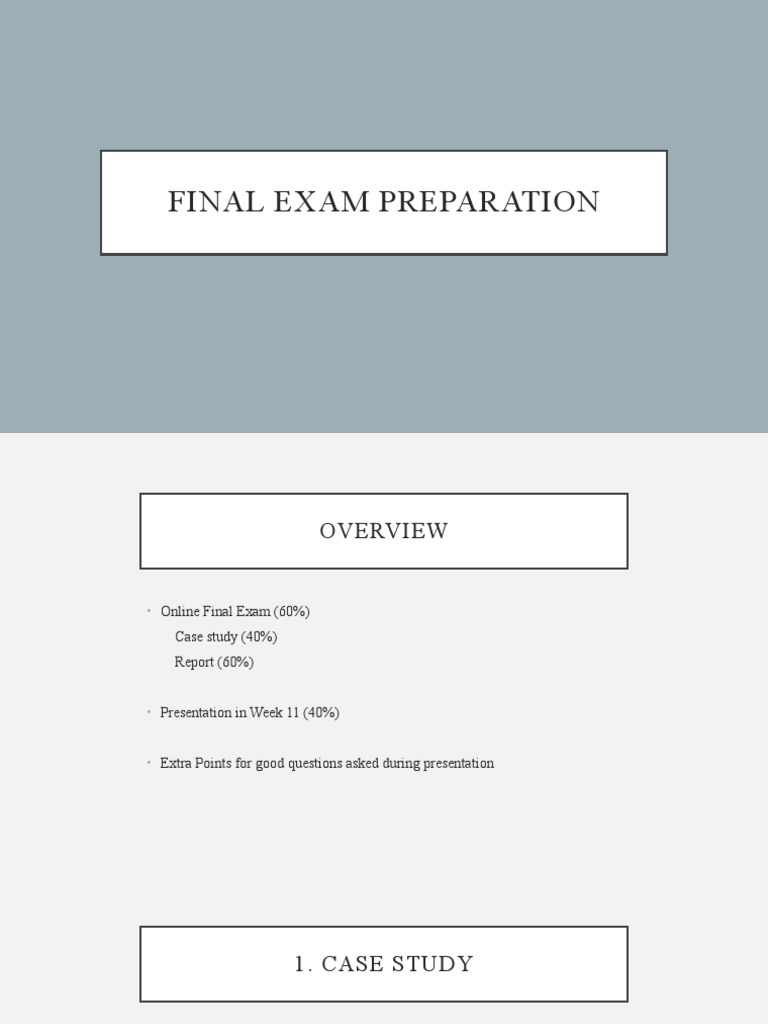 Final Exam | PDF