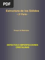 1.3 Defectos Superficiales | PDF | Dislocación | Cristal
