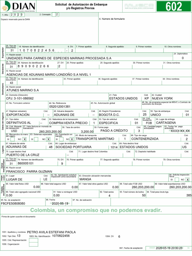Formulario 602 | PDF | Business