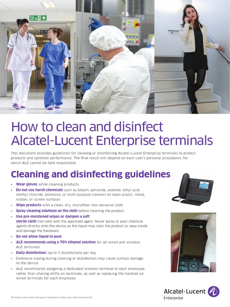 How To Clean and Disinfect Poster en | PDF