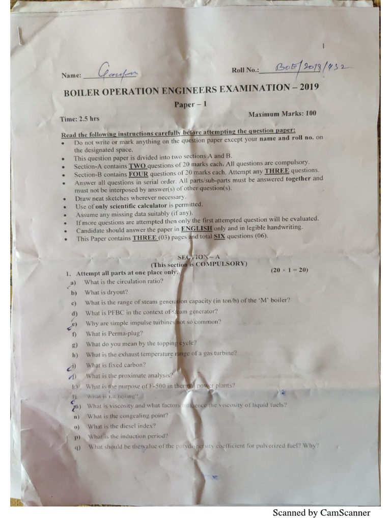 Boe Paper 1 PDF | PDF