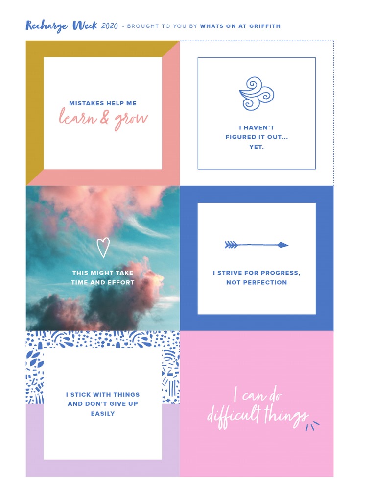 WO5643 Virtual Recharge Week 2020 Affirmation Cards | PDF