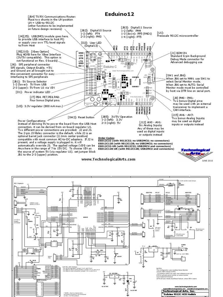 Data Sheet With Schematic Diagram Esd12c32 Ur | PDF | Electrical ...