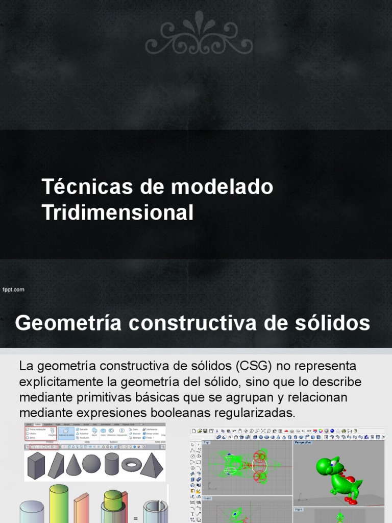 Tecnicas de Modelado Tridimensional | PDF