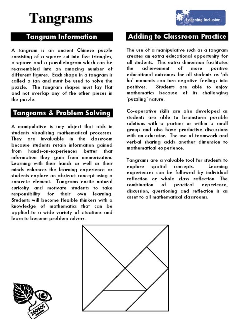 Tangrams Puzzles | PDF | Triangle | Geometry