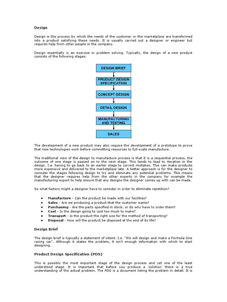 PDS Example | PDF | Specification (Technical Standard) | Design