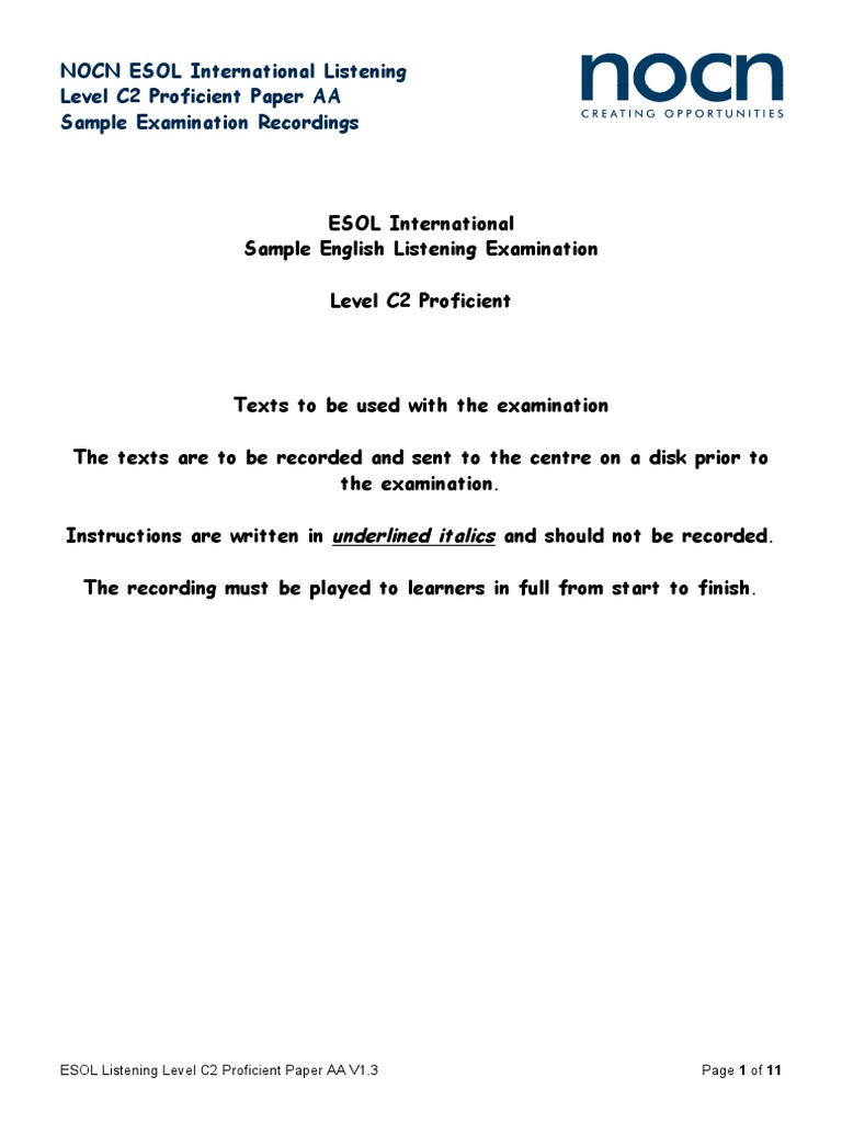 1 Listening C2 Text Script PDF | PDF | Business