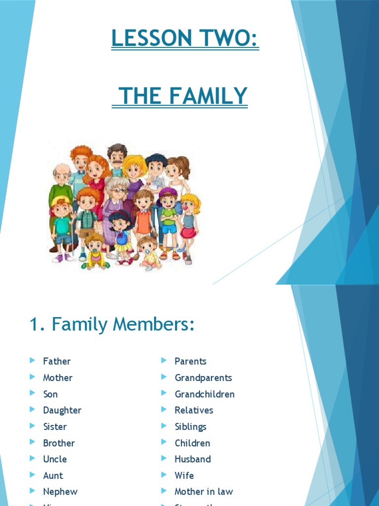 Lesson 2 The Family | PDF
