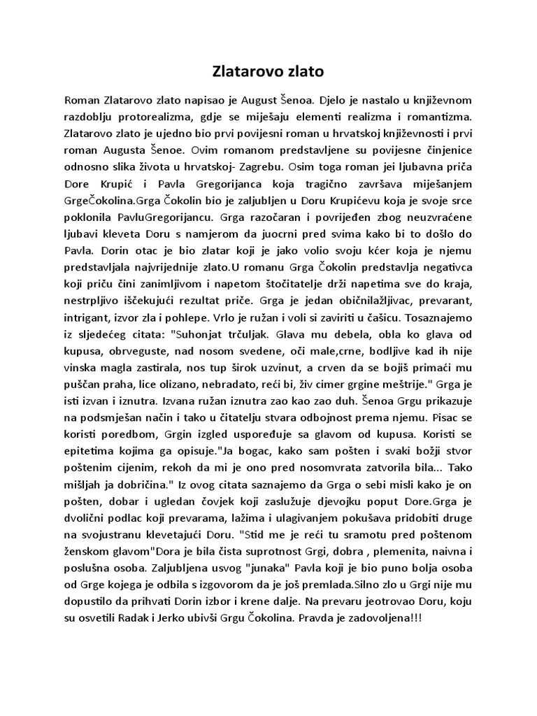 Zlatarovo Zlato | PDF