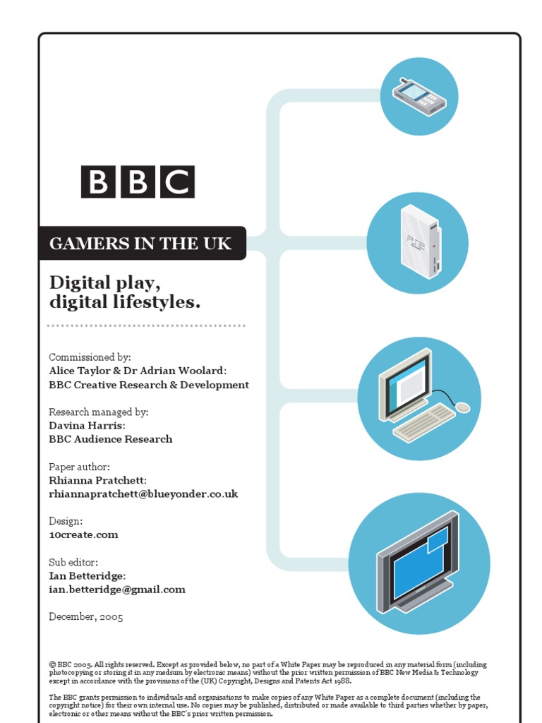 BBC Uk Games Research 2005 | PDF | Video Games | Video Game Consoles
