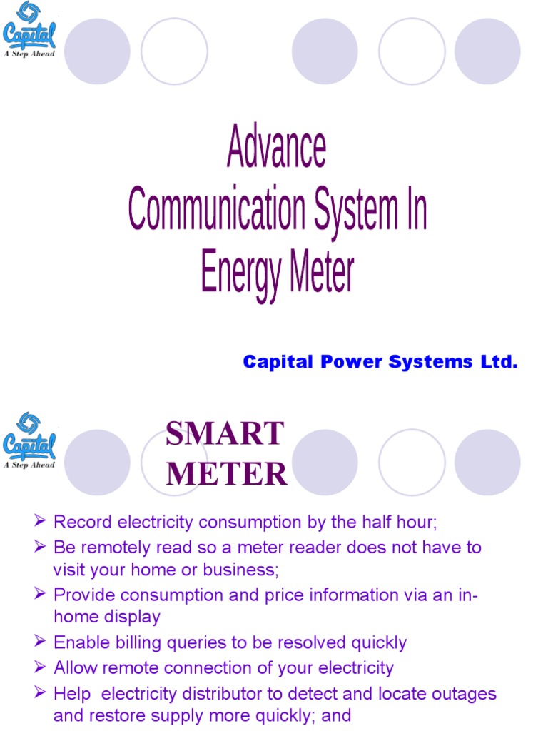 Capital Power Systems Ltd. Smart Meter Benefits | PDF | Nature ...