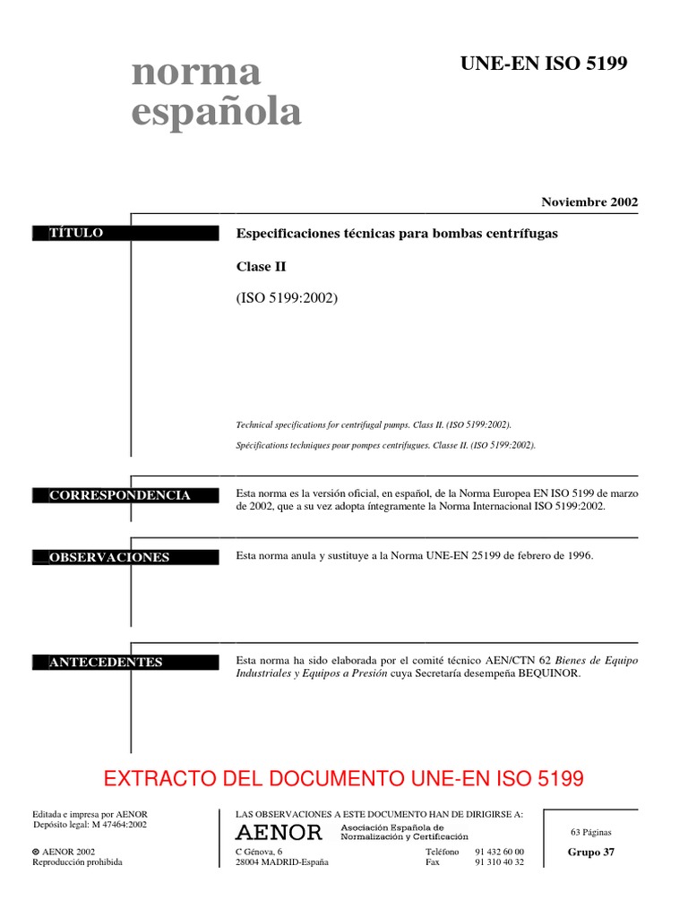 10 Normas Iso 2858 5199 | PDF | Ingeniería mecánica | Naturaleza