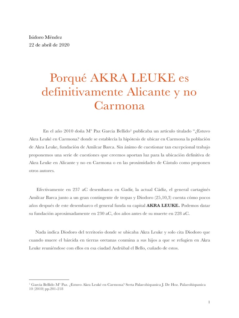Akra Leuke: Alicante, no Carmona | PDF | Agitación