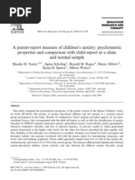 SCARED - Scoring Guide | PDF | Anxiety | Anxiety Disorder