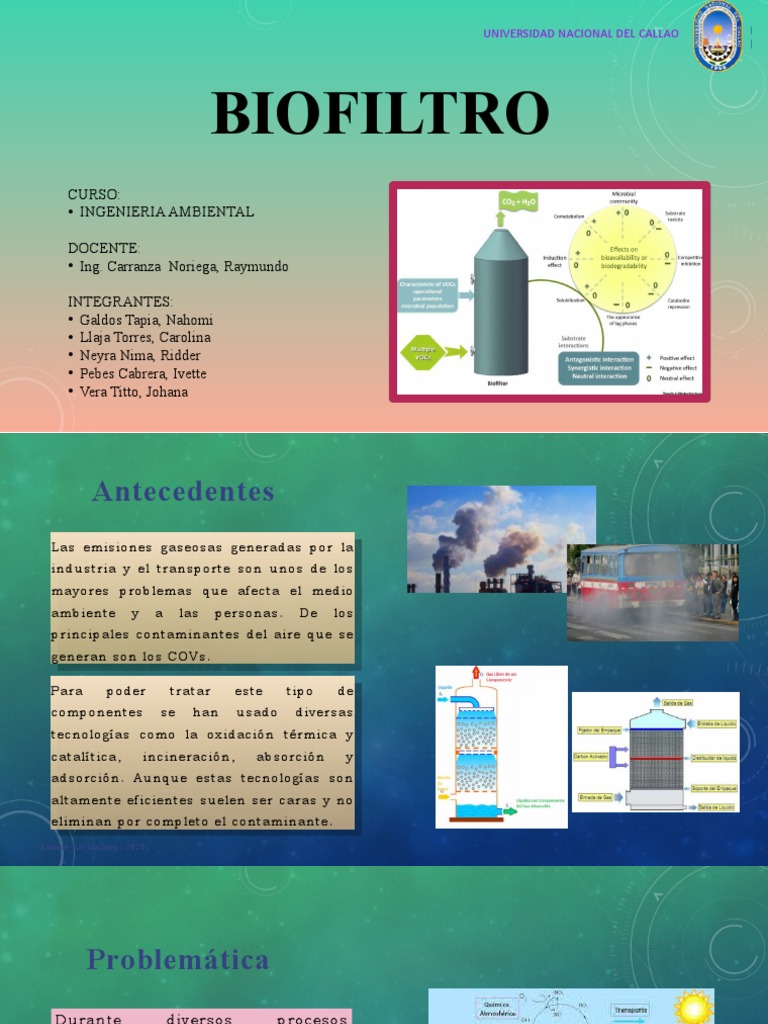 Biofiltro para Tratamiento de Covs Xy Final | PDF | Incineración ...