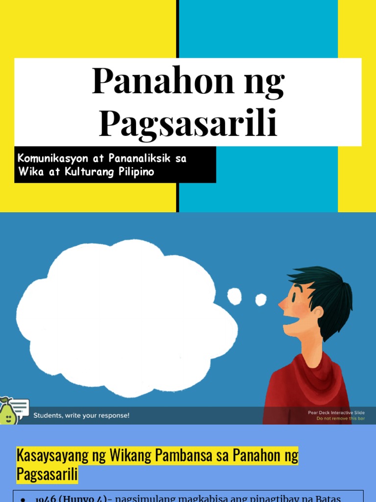 Panahon NG Pagsasarili PDF | PDF