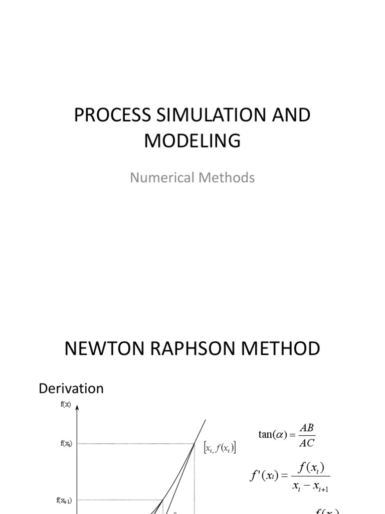 Process Simulation and Modeling Modeling: Numerical Methods | PDF | Computational Science ...