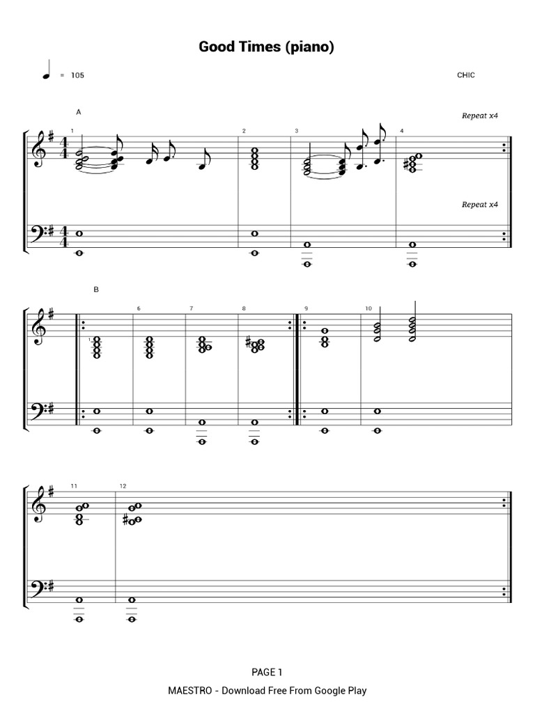Good Time Piano | PDF